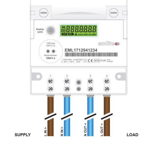 AnyMeters.co.uk Emlite Prepayment Wiring Diagram